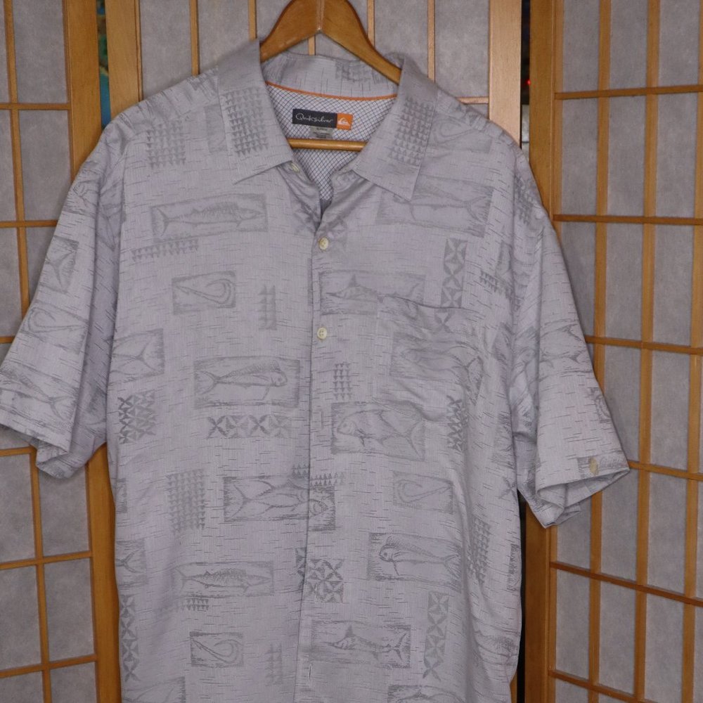 Quicksilvers Silver Edition Mens Xl Button Down - Gem
